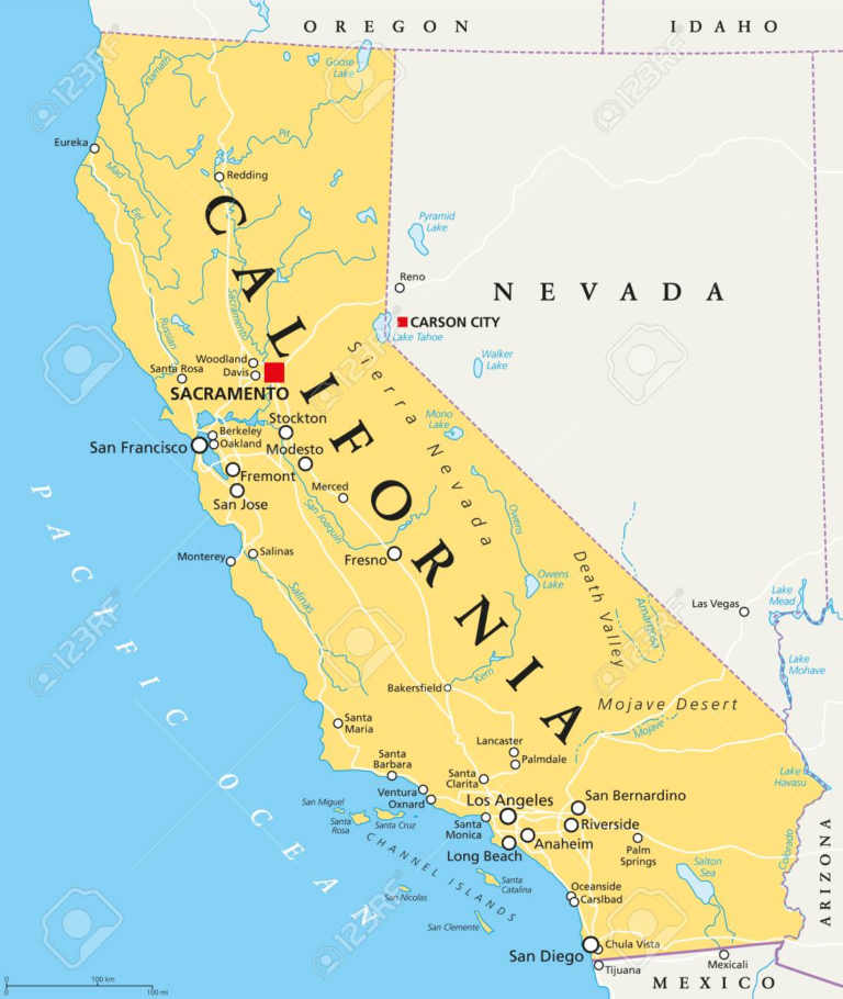Kalifornia - miasta i mapa - Polacy w Kalifornii | Serwis Polskiej ...